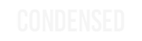 Condensed Fonts