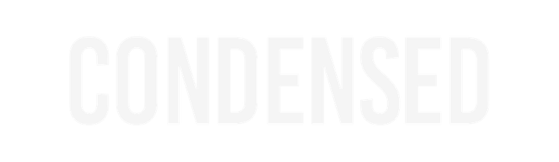 Condensed Fonts