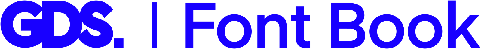 GDS Font Book