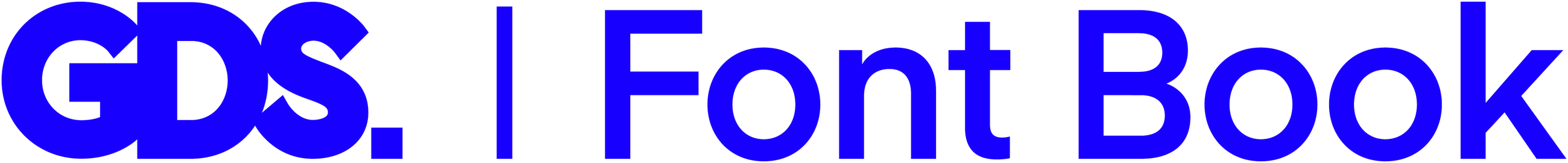 GDS Font Book