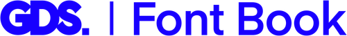 GDS Font Book